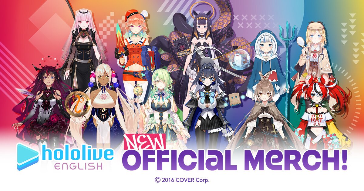 hololive English Official Merchandise | Tokyo Otaku Mode (TOM) Shop