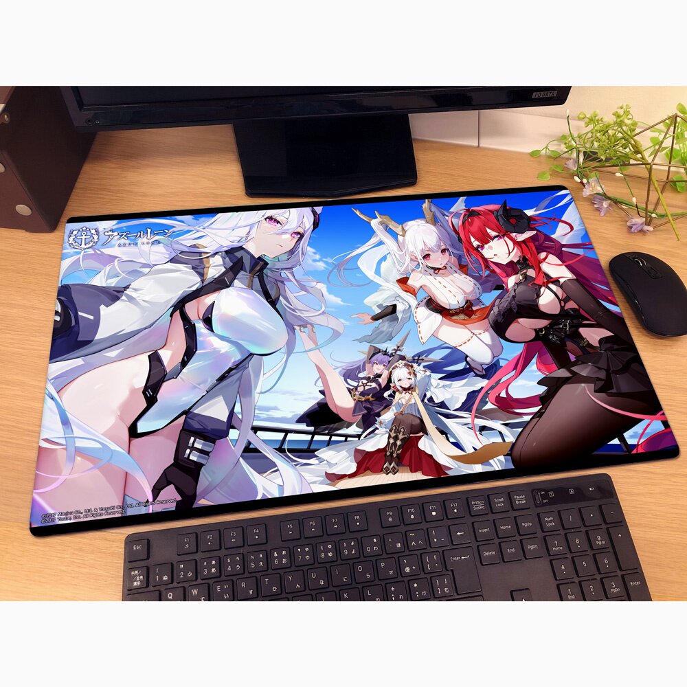Azur Lane Rubber Mat Kearsarge & Hindenburg & Felix Schultz & Flandre ...