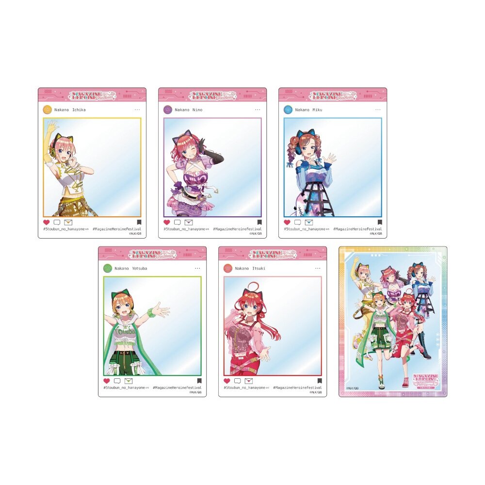 Magical Heroine Fes The Quintessential Quintuplets ∽ Clear Card Set ...