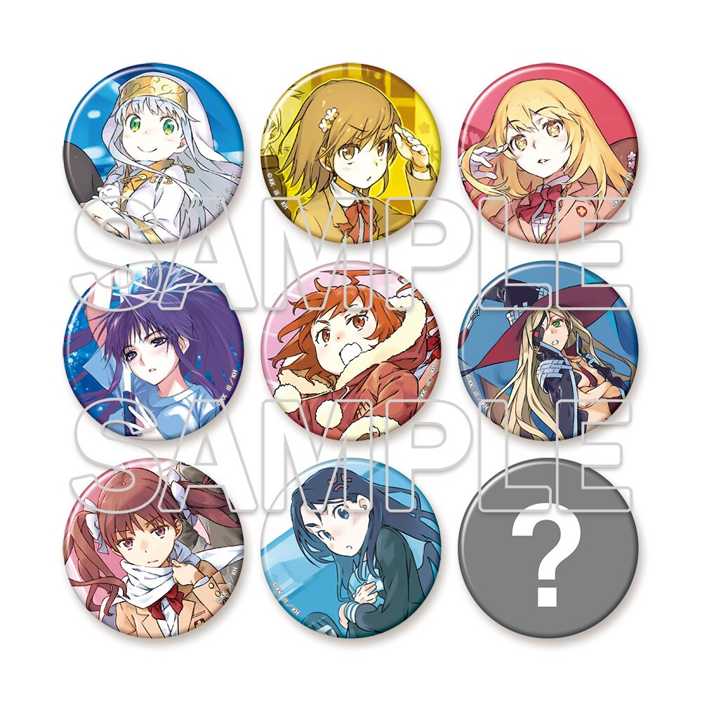A Certain Magical Index 20th Anniversary Tradable Tin Badges Ver. B (1 ...