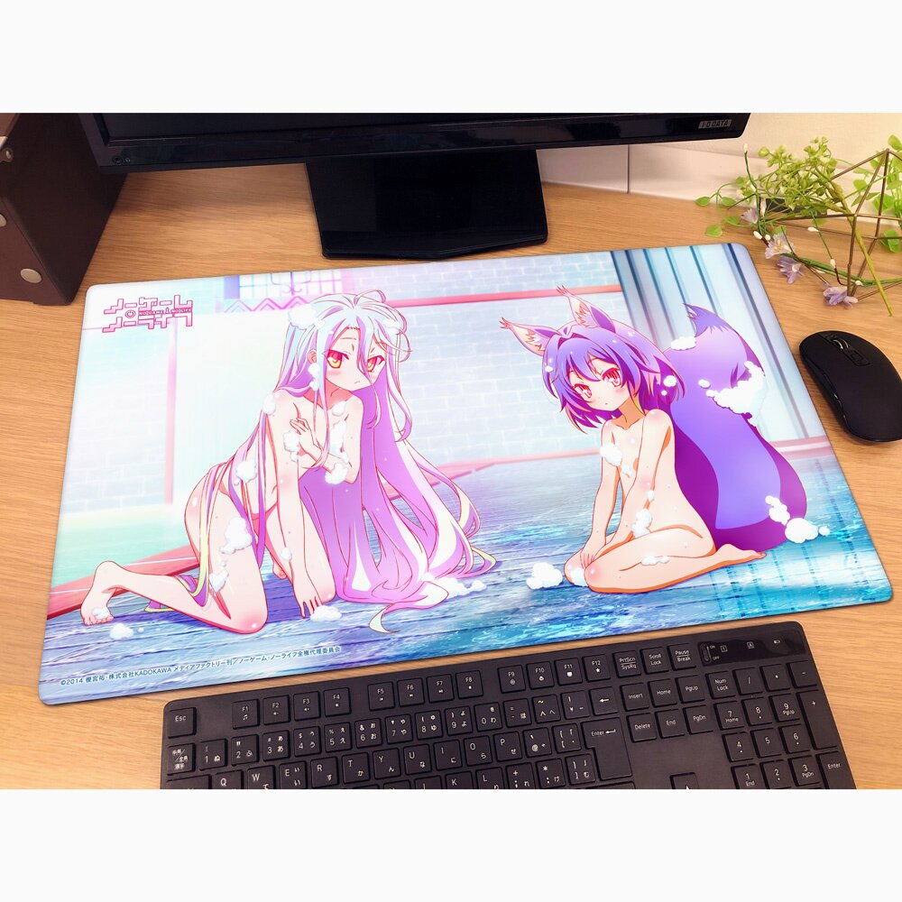 No Game No Life Rubber Mat Shiro & Izuna Hatsuse: Bath Ver.: Curtain ...