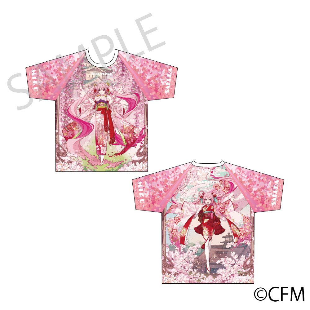 Sakura Miku x Hirohako 2024 Full Graphic T-shirt Hirohako Art by iXima: KADOKAWA - Tokyo Otaku ...