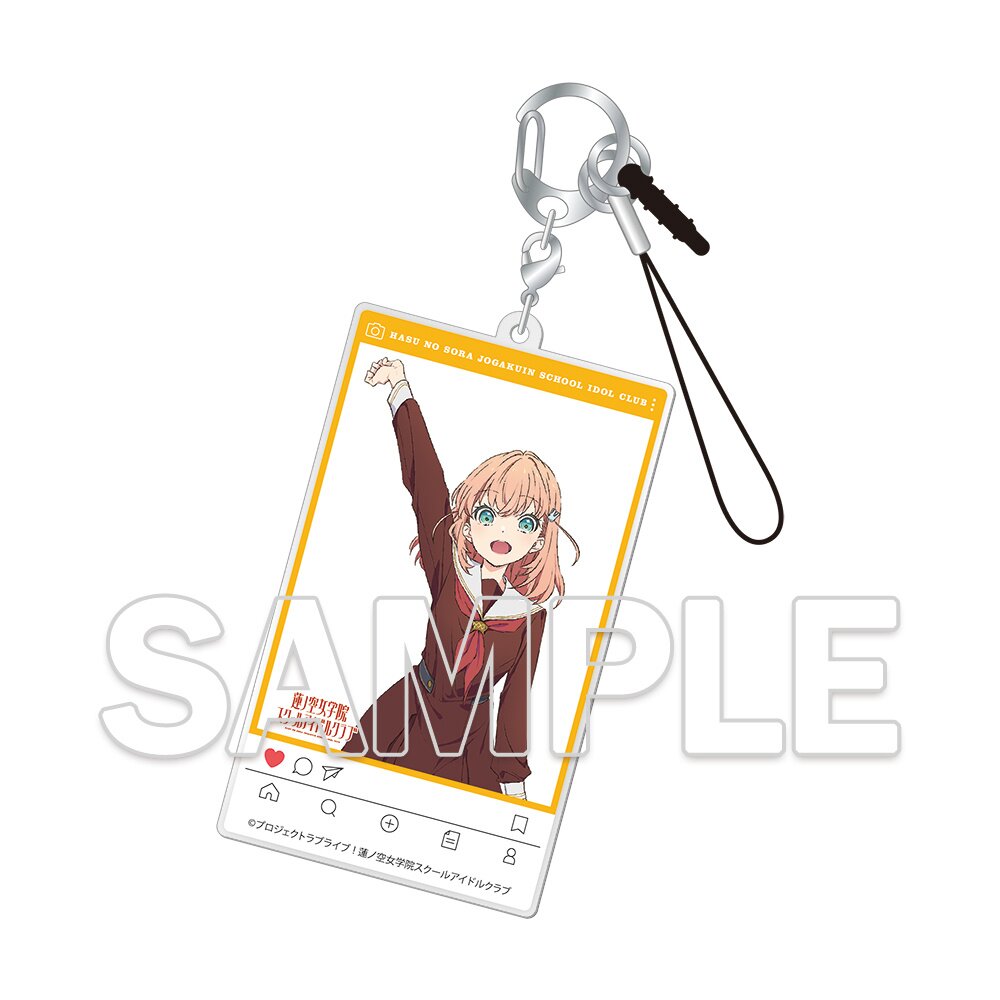 Love Live! Hasu no Sora Jogakuin School Idol Club Acrylic Keychains in Social Media Style ...