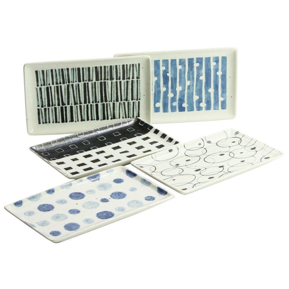 Waori Mino Ware 5-Piece Plate Set - Tokyo Otaku Mode (TOM)
