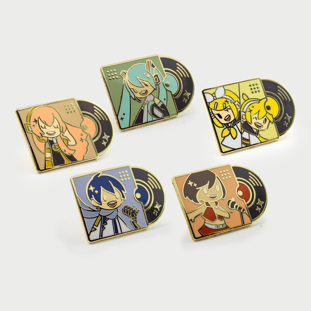 Kagamine Rin & Len Record Scratcher Enamel Pin - Tokyo Otaku Mode (TOM)