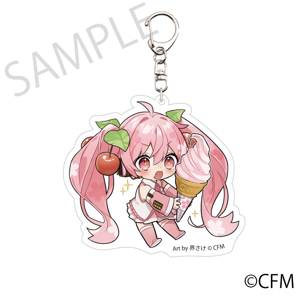 Sakura Miku x Hirohako 2024 Die-cut Acrylic Keychain - Tokyo Otaku Mode ...