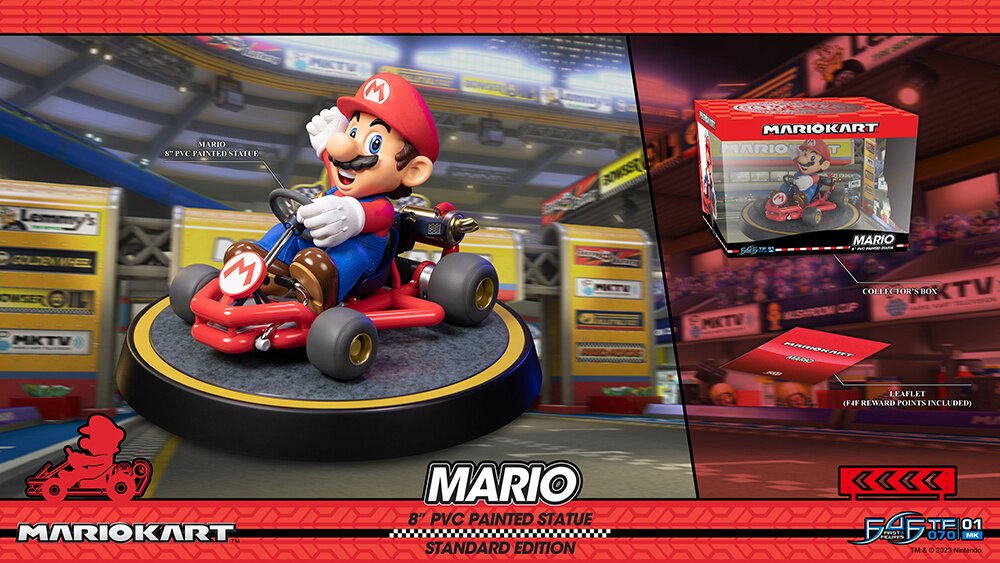 Mario Kart Mario: Standard Edition Statue: First 4 Figures - Tokyo ...