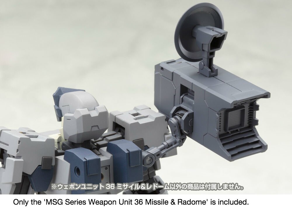 MSG Series Weapon Unit 36: Missiles & Radome - Tokyo Otaku Mode (TOM)