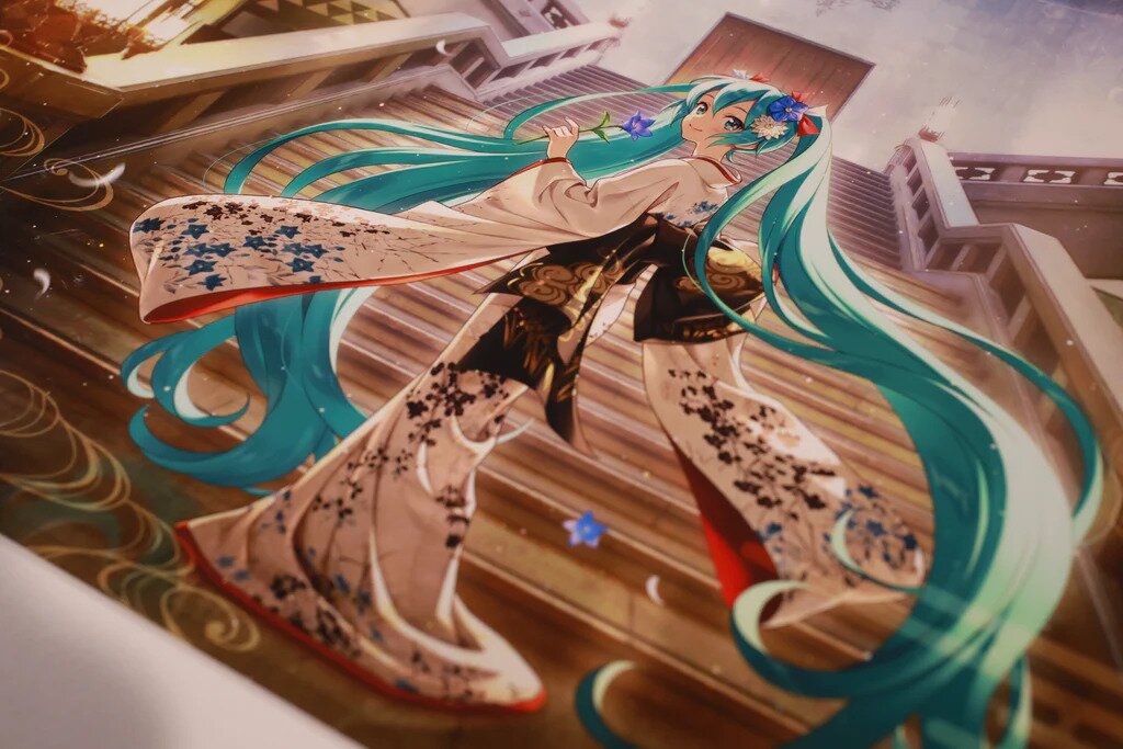 Korin Kimono Miku Reproduction Print (A3) - Tokyo Otaku Mode (TOM)