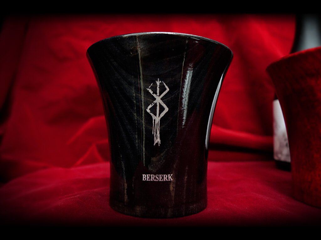 Berserk Mark of Sacrifice Wooden maki-e Cup Black 16% OFF - Tokyo Otaku ...