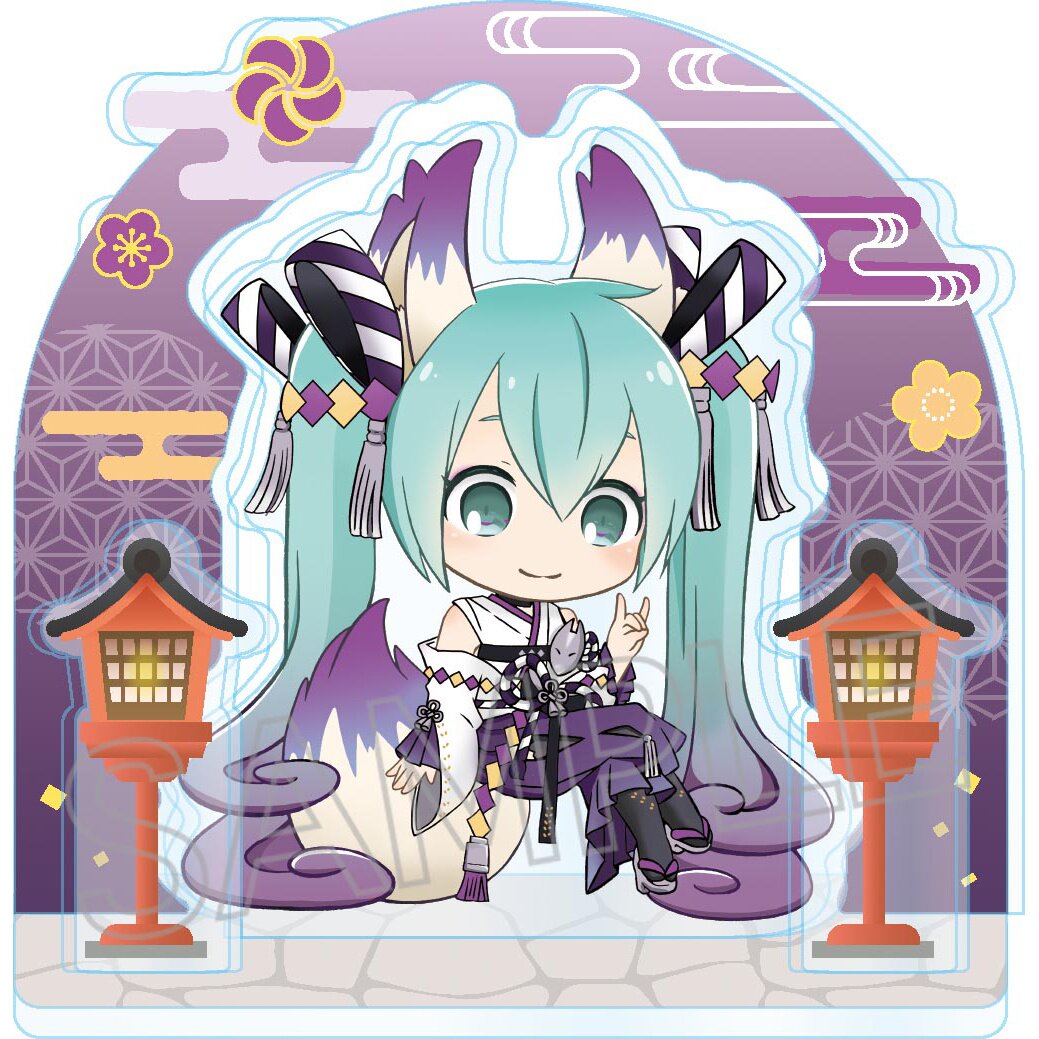 Hatsune Miku Hyakki Yakou Diorama Acrylic Stand Youko (Fuji) - Tokyo ...