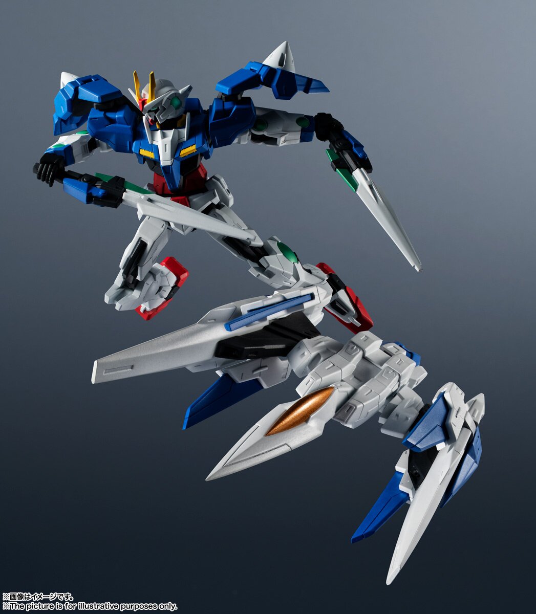 Gundam Universe Mobile Suit Gundam GN-0000 + GNR-010 00 Raiser: Bandai ...
