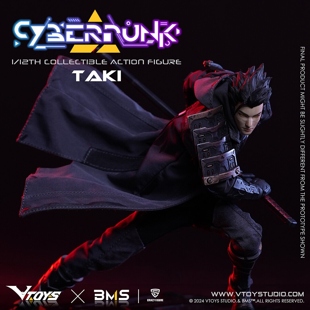 Cyberpunk Series Samurai Taki 1/12 Scale Action Figure: Vtoys - Tokyo ...
