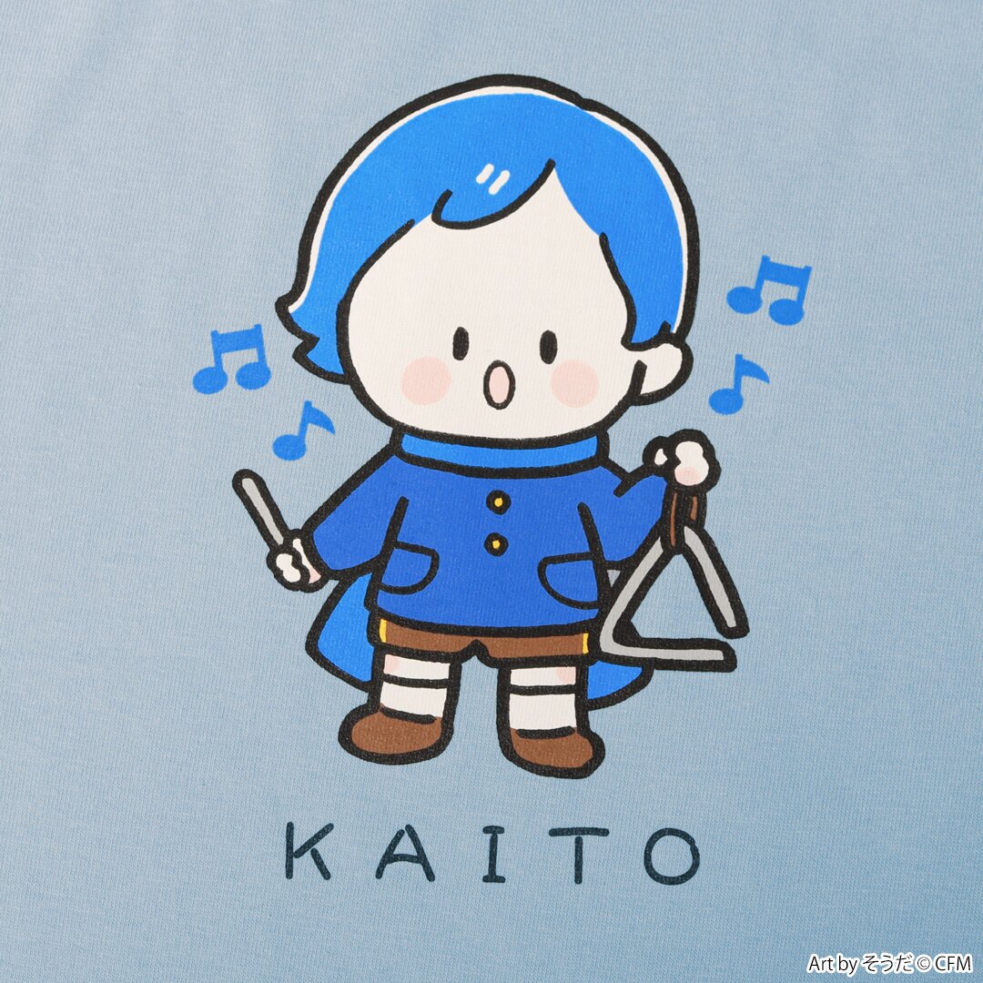 Hatsune Miku Piapro Kids! Kaito Blue T-Shirt - Tokyo Otaku Mode (TOM)