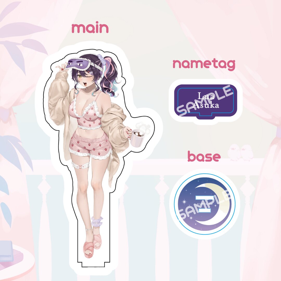 Lua Asuka Pajama Outfit Acrylic Stand: Production kawaii - Tokyo Otaku Mode (TOM)