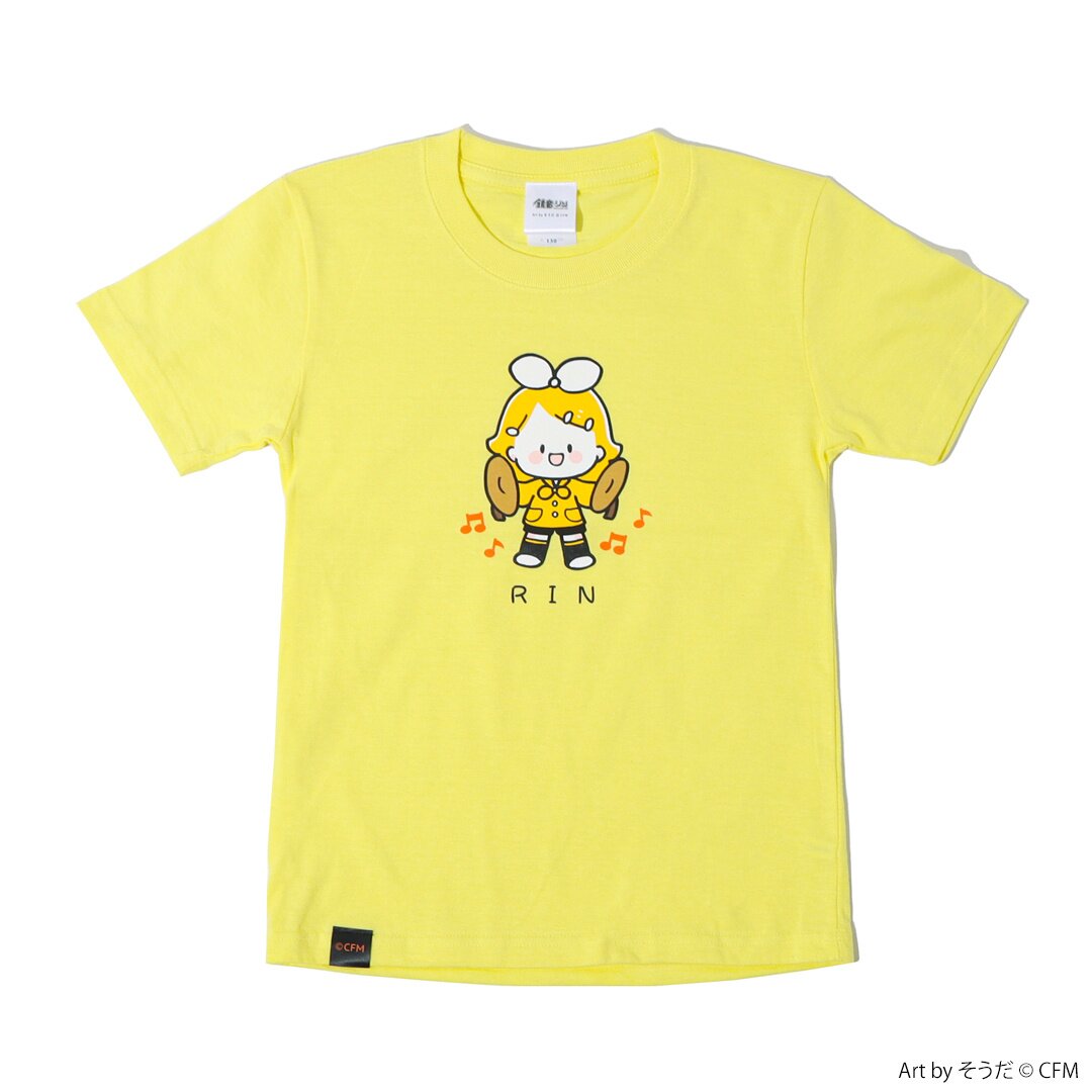 Hatsune Miku Piapro Kids! Kagamine Rin Kids' Yellow T-Shirt - Tokyo ...