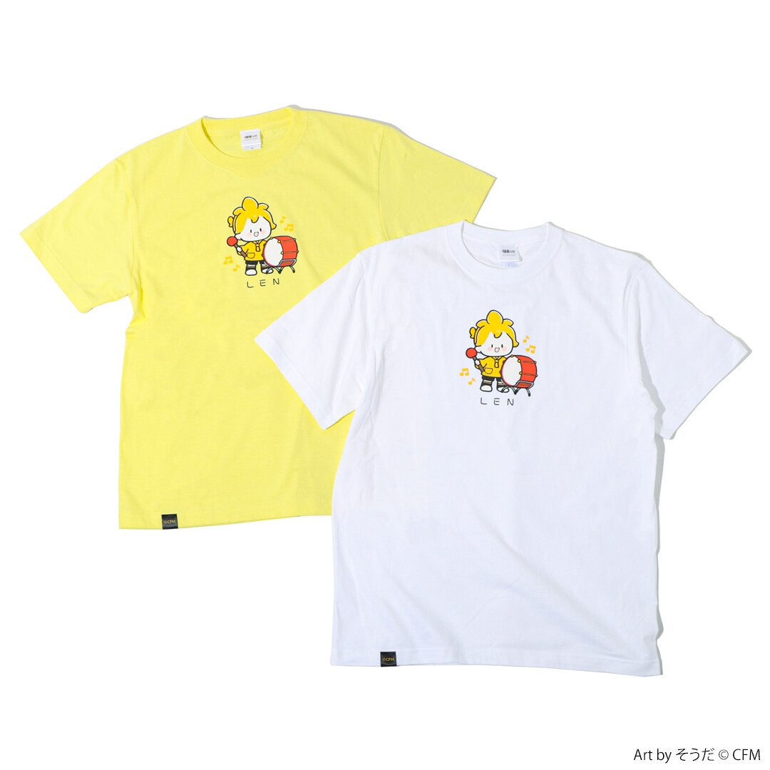 Hatsune Miku Piapro Kids! Kagamine Len Yellow T-Shirt - Tokyo Otaku ...