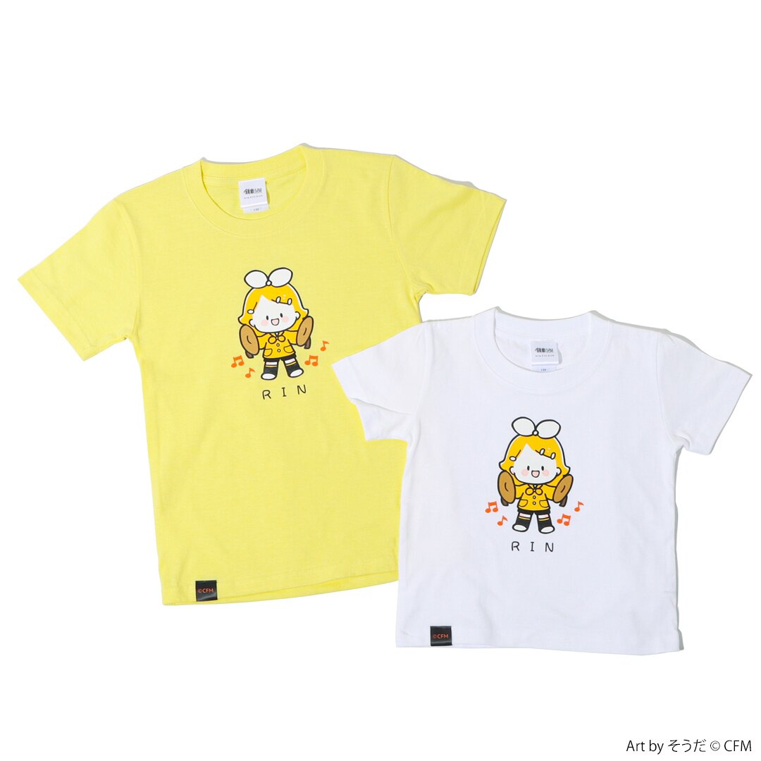 Hatsune Miku Piapro Kids! Kagamine Rin Kids' White T-Shirt - Tokyo ...