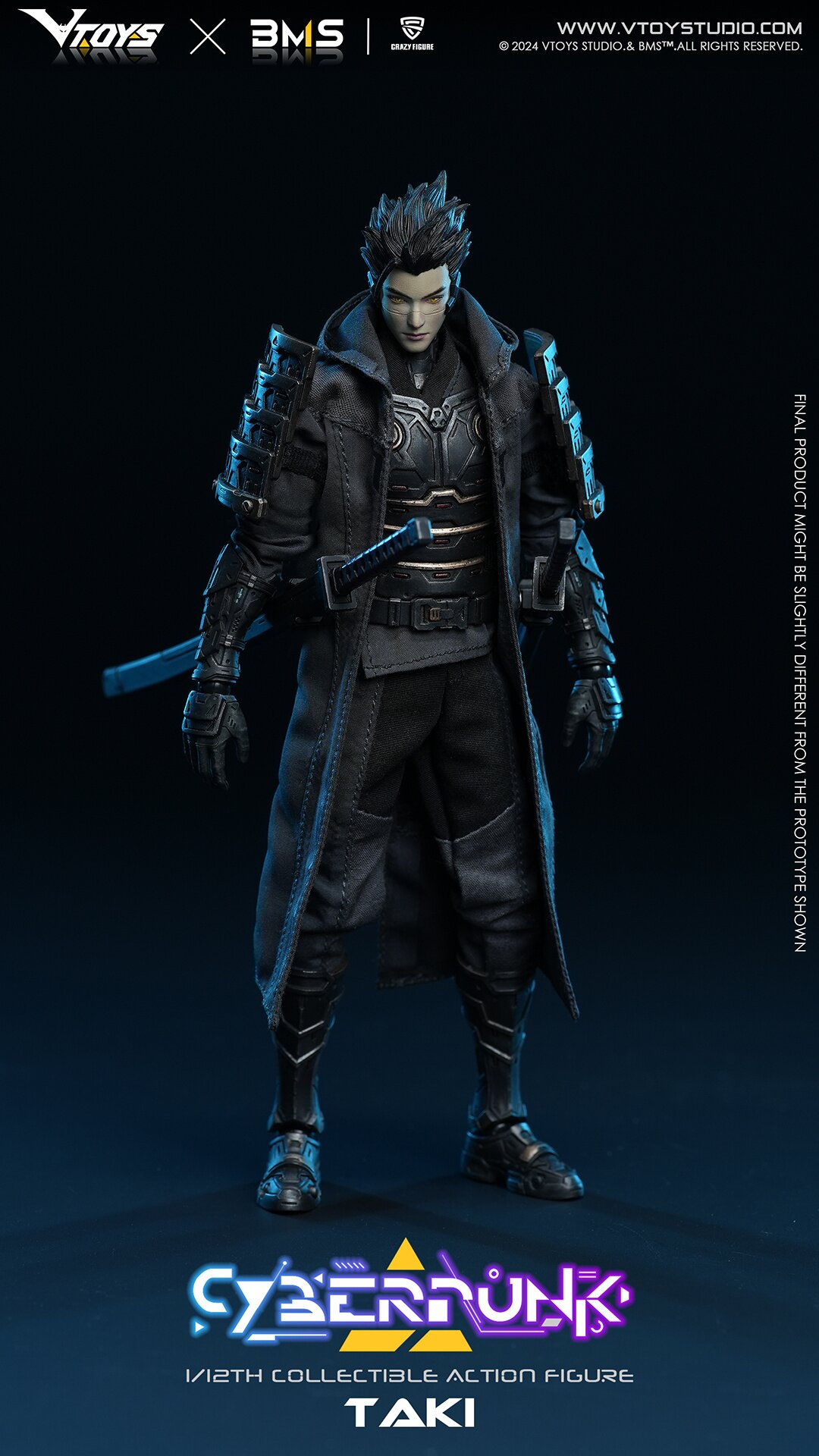 Cyberpunk Series Samurai Taki 1/12 Scale Action Figure: Vtoys - Tokyo ...