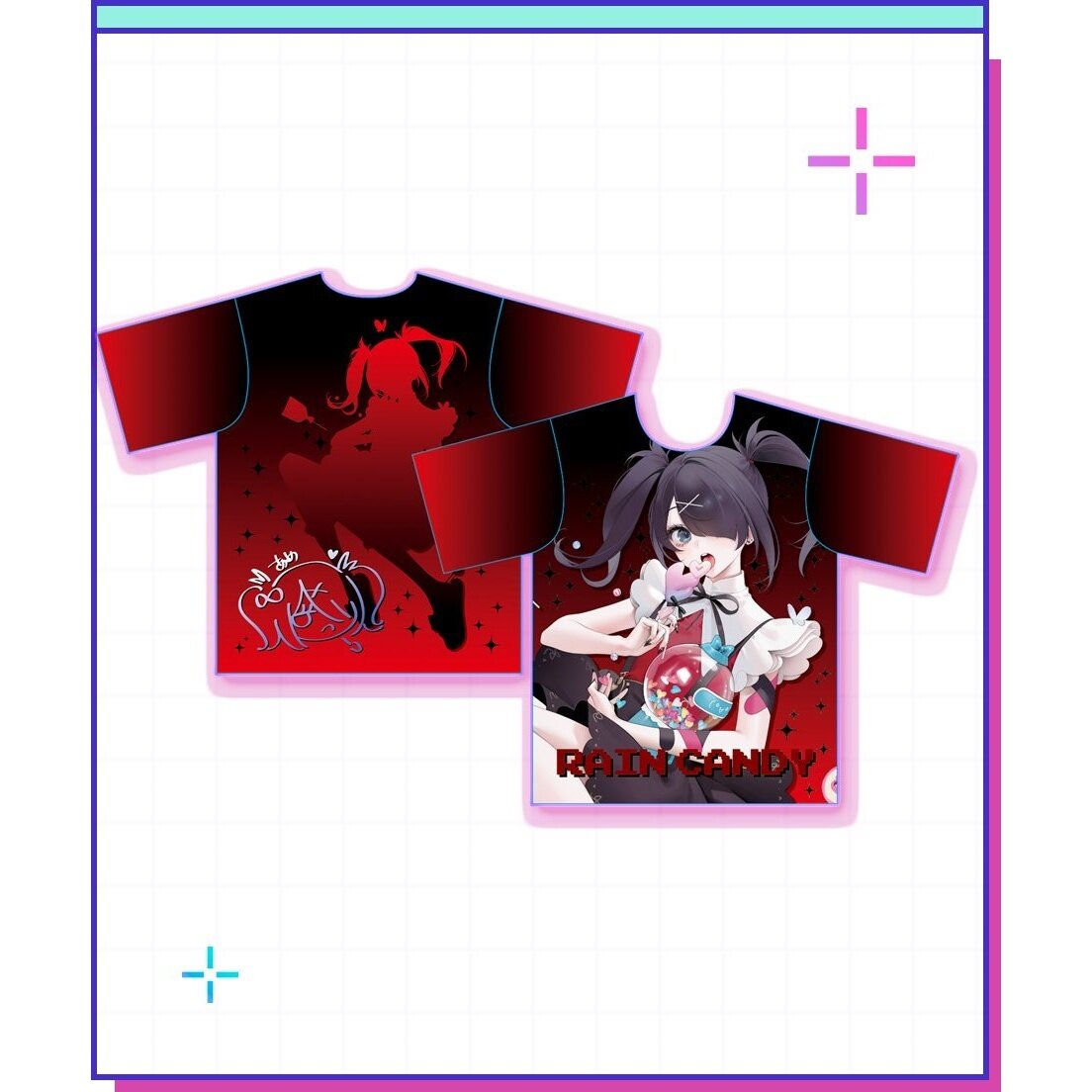 Needy Streamer Overload Ame-chan Full Graphic T-shirt - Tokyo Otaku ...