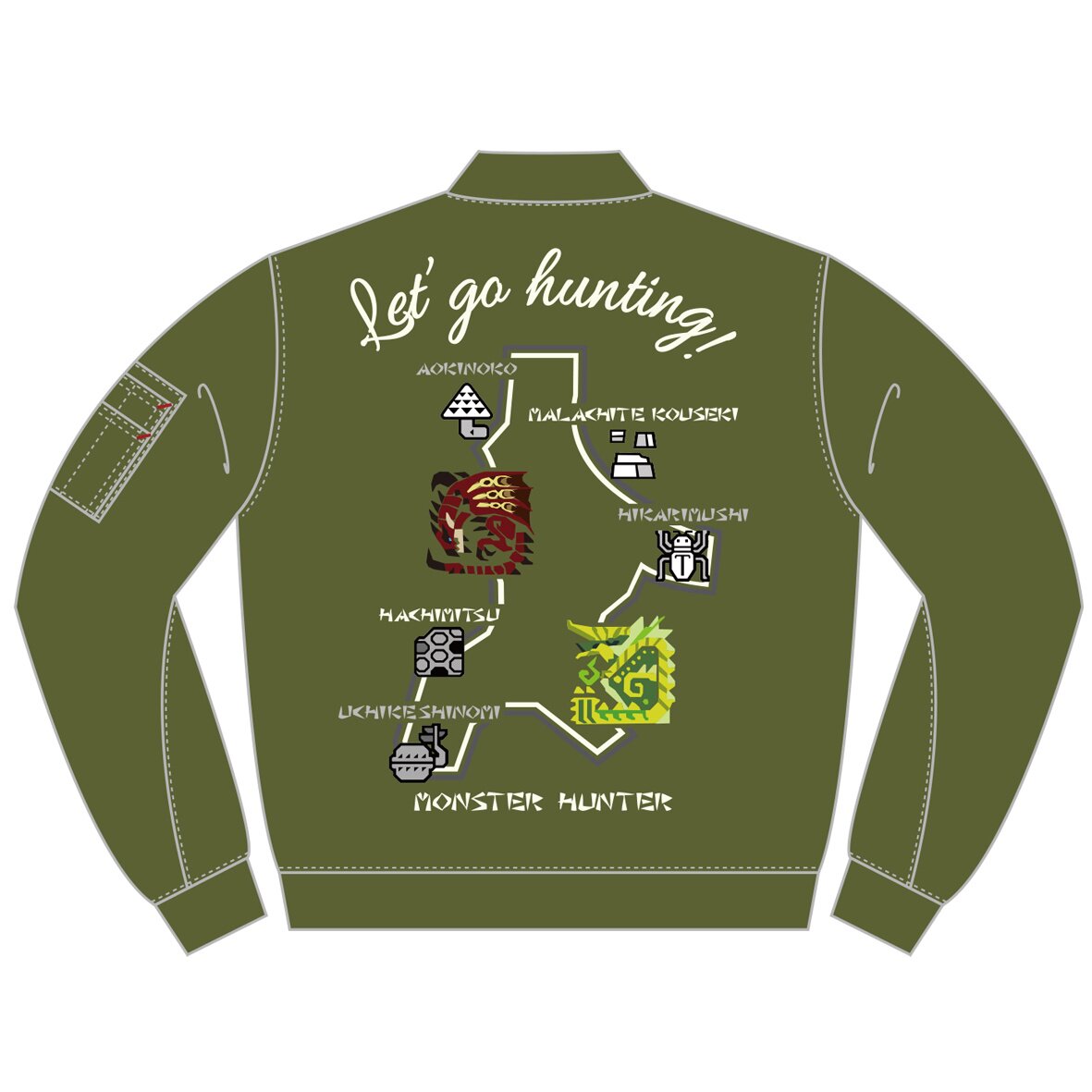Monster Hunter Khaki Light MA-1 Jacket - Tokyo Otaku Mode (TOM)