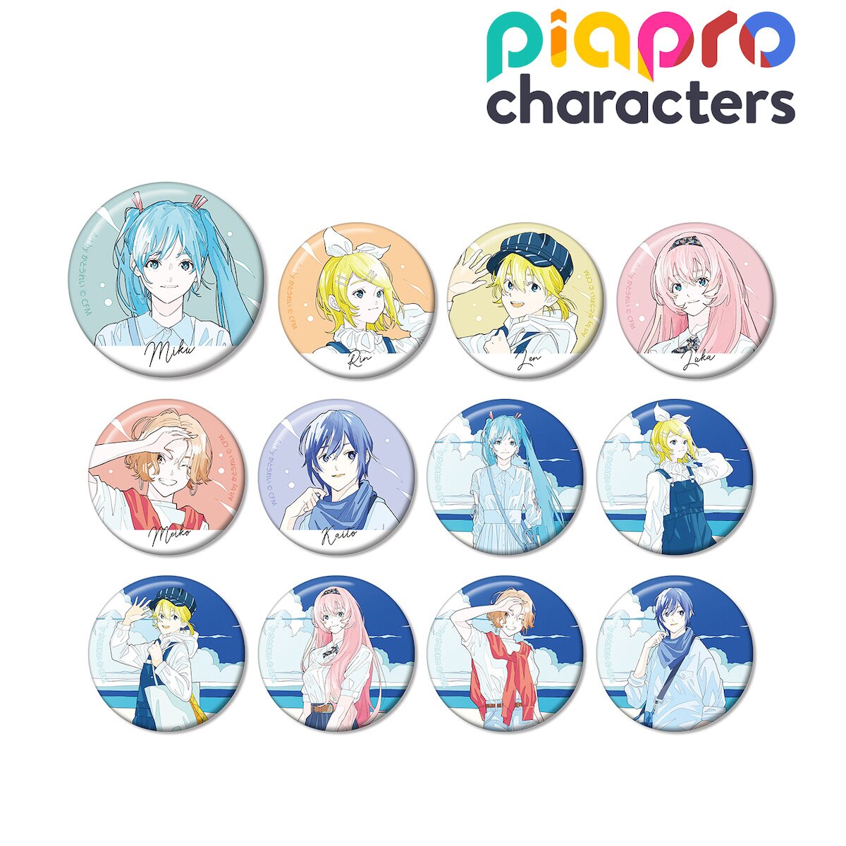 Piapro Characters Early Summer Ver. Trading Pin Badge Complete Box Set ...