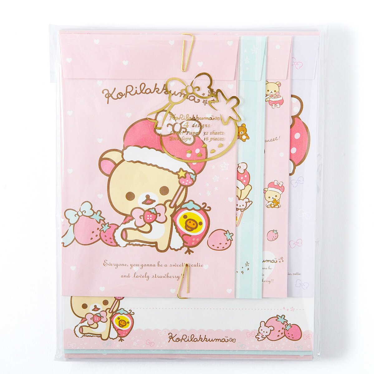 Minna Ichigo ni Naare Korilakkuma Letter Set: San-X - Tokyo Otaku Mode ...