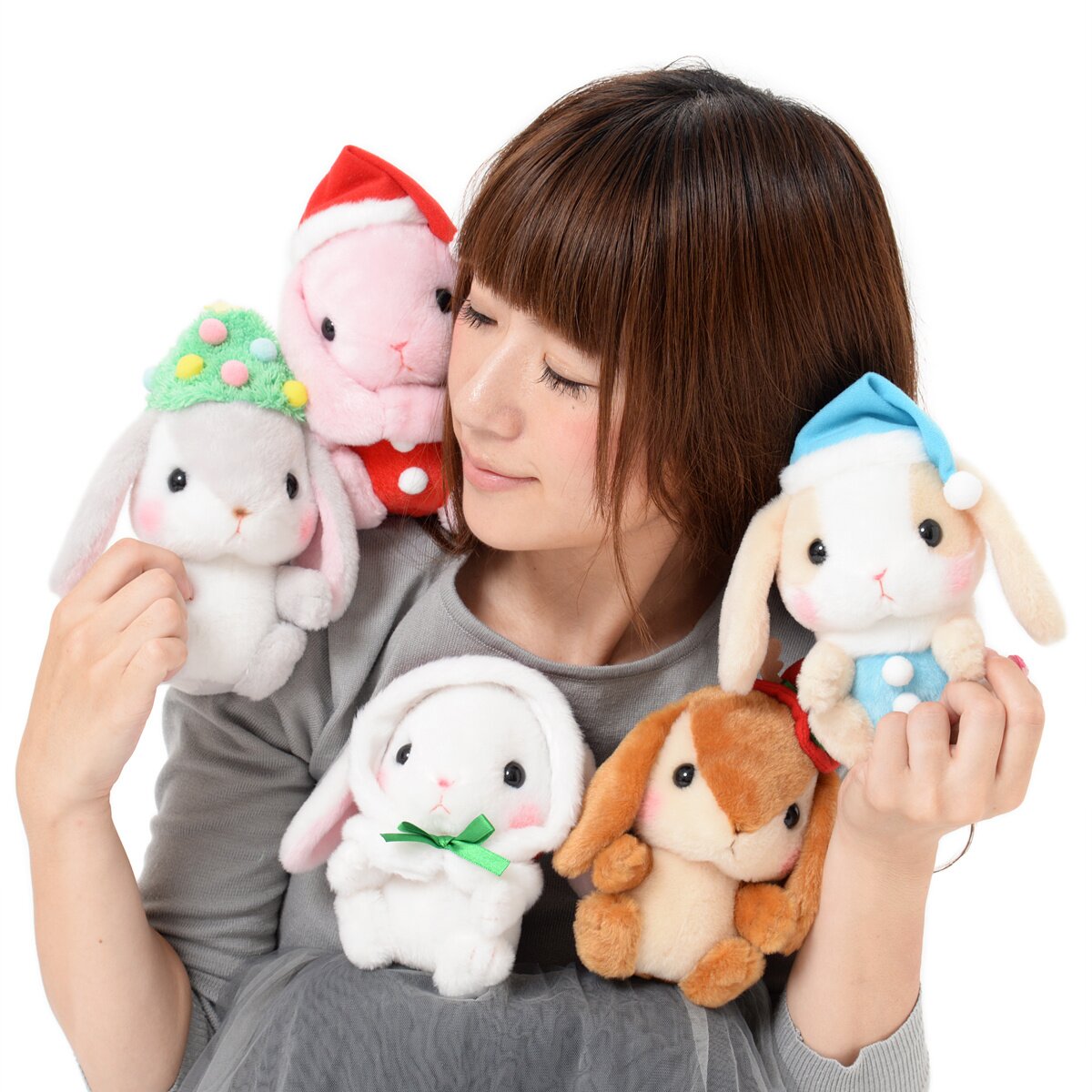 Pote Usa Loppy Merry Christmas Rabbit Plush Collection (Standard ...