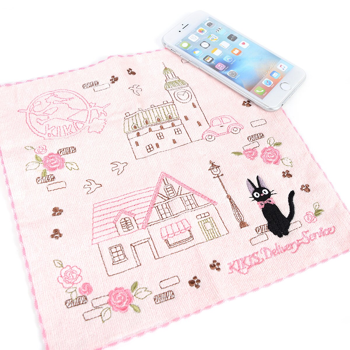 Kiki's Delivery Service Jiji Pink Avenue Mini Towel - Tokyo Otaku Mode ...