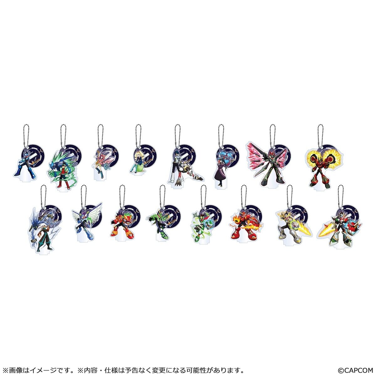 Mega Man Star Force Acrylic Stand Keychain Collection Box Set - Tokyo ...