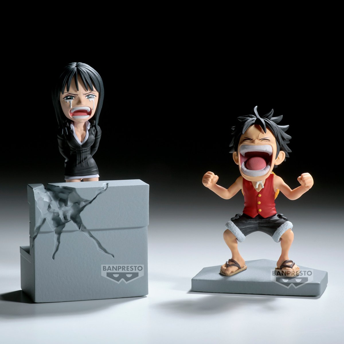 World Collectable Figure One Piece Log Stories Monkey D. Luffy & Nico ...