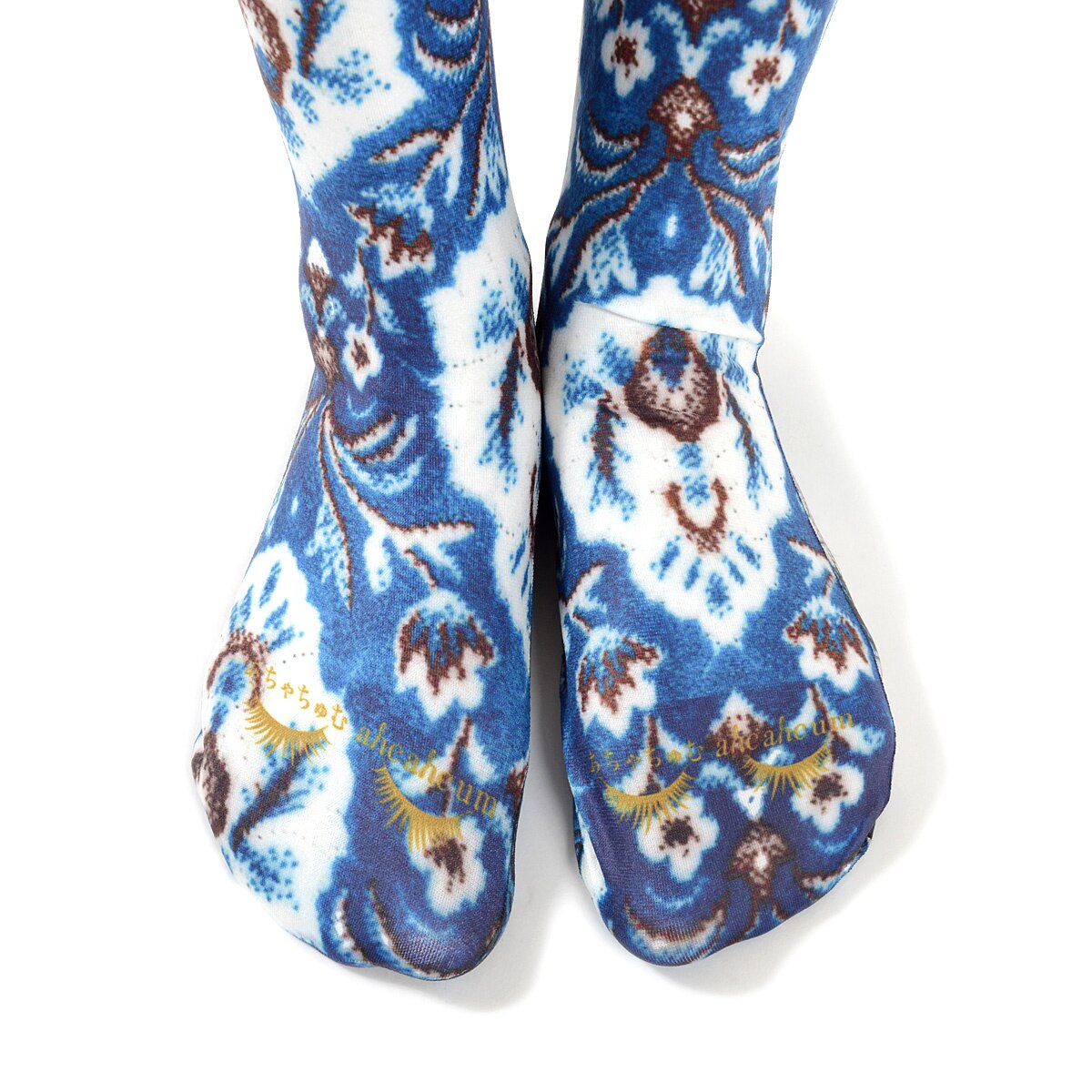 Ahcahcum Blue Rose & Flower Knee High Socks - Tokyo Otaku Mode (TOM)