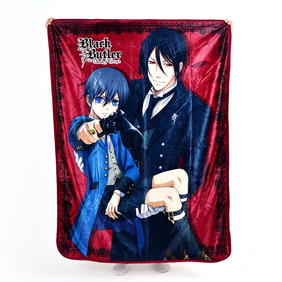 Black Butler Ciel & Sebastian Sublimated Throw Blanket - Tokyo Otaku ...
