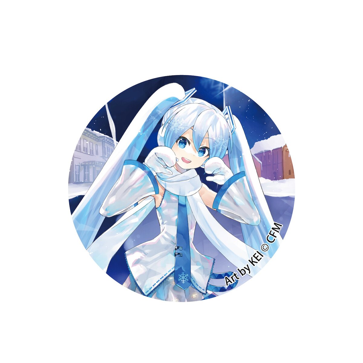 Snow Miku x Hirohako Hirosaki Ver. Hologram Trading Pin Badge (1-Pack ...