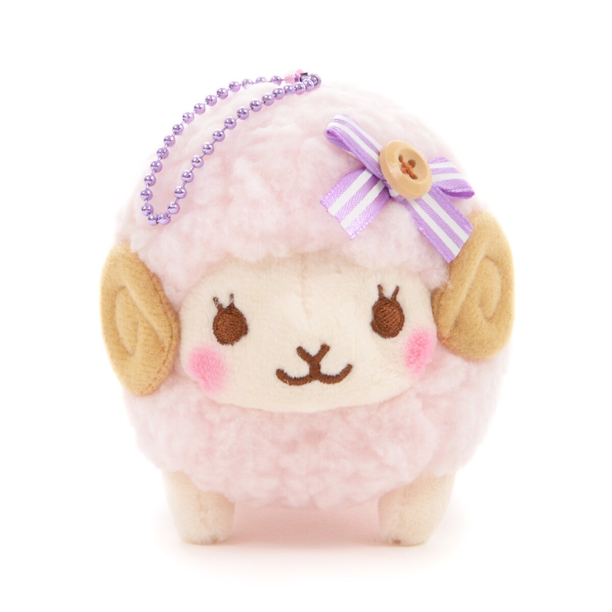 Fuwa-moko Natural Wooly Sheep Ball Chain Plush Collection - Tokyo Otaku ...
