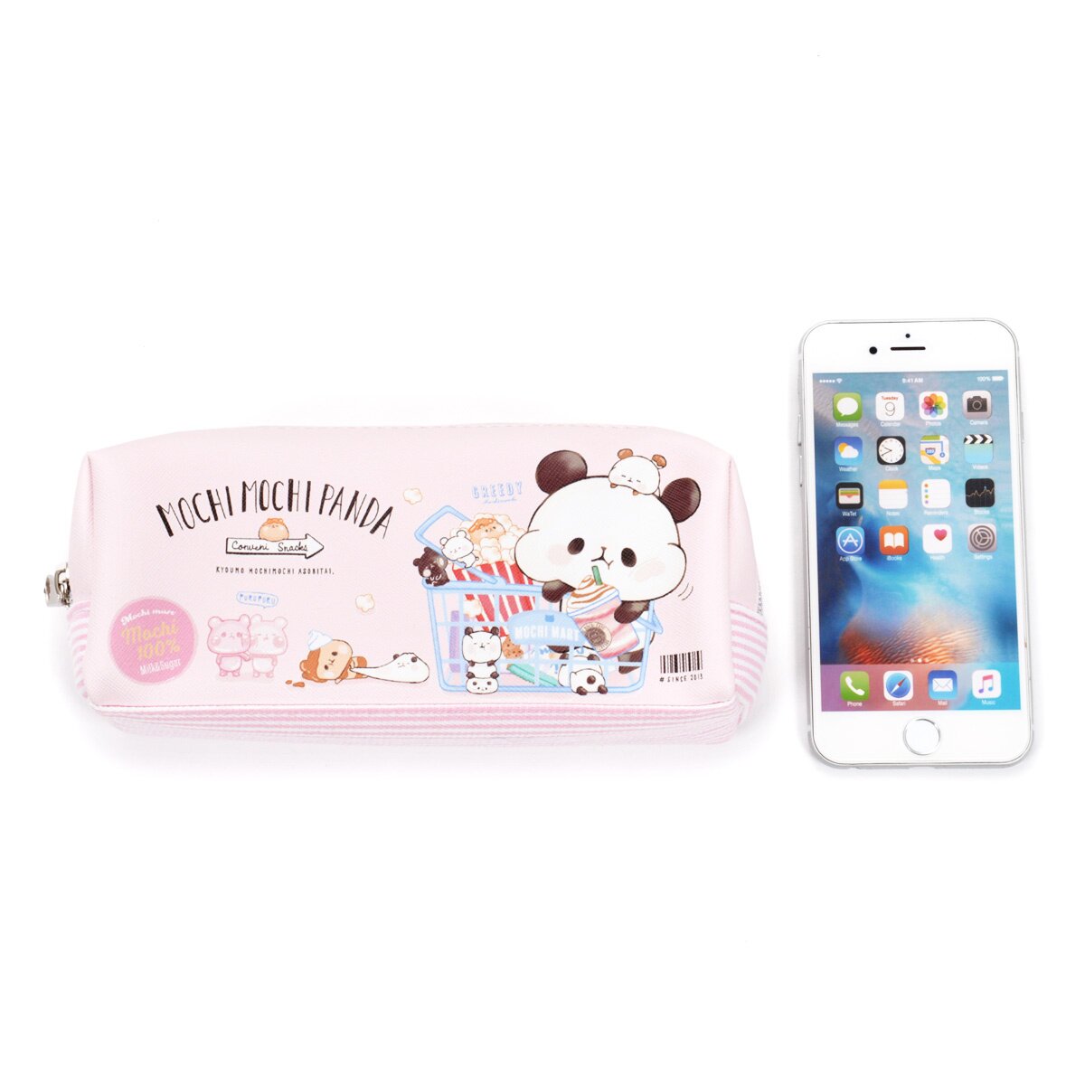 Mochi Mochi Panda Mochi Mochi Market Dual Zipper Pen Case - Tokyo Otaku ...
