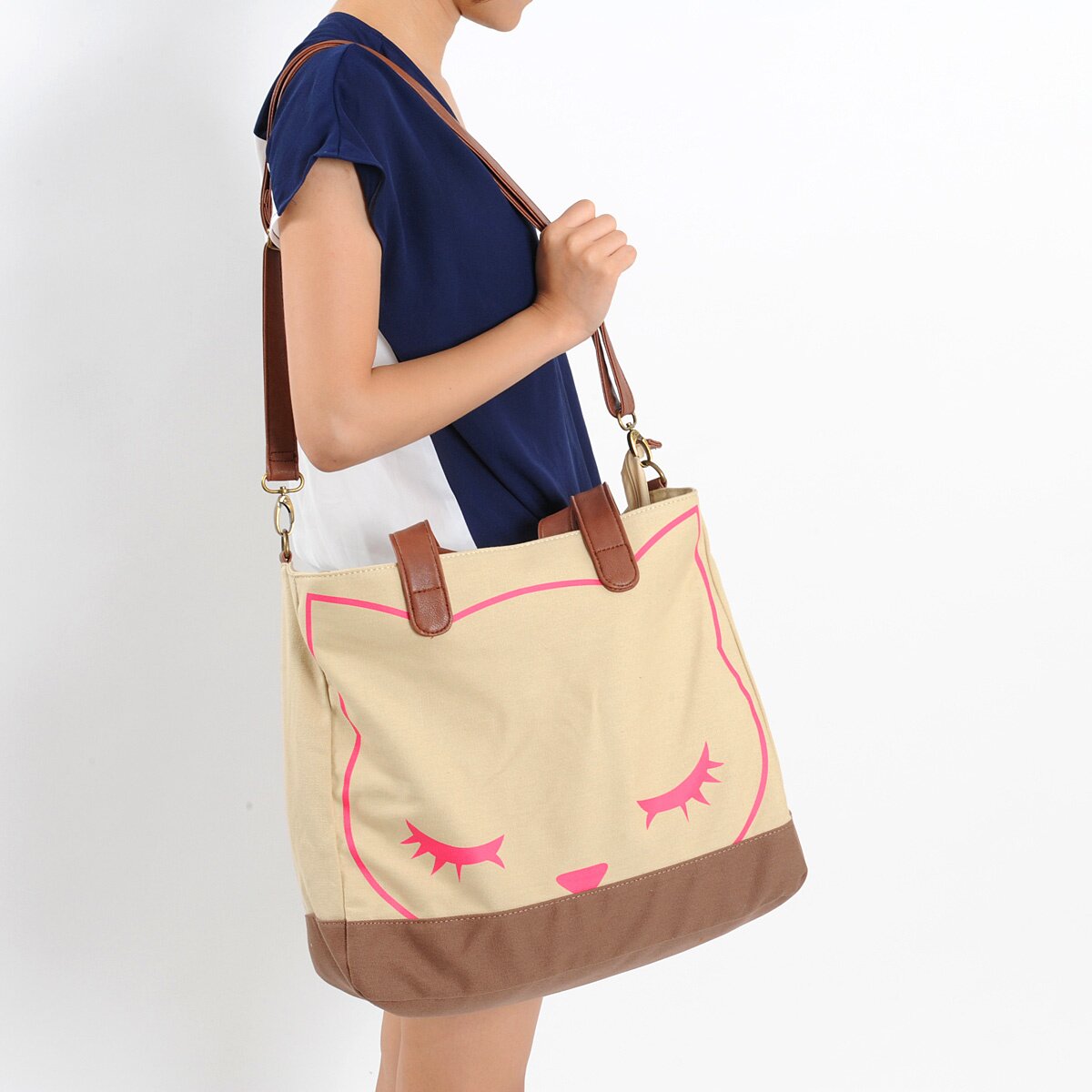 Bikkuri Pooh-chan 2-Way Tote Bags - Tokyo Otaku Mode (TOM)