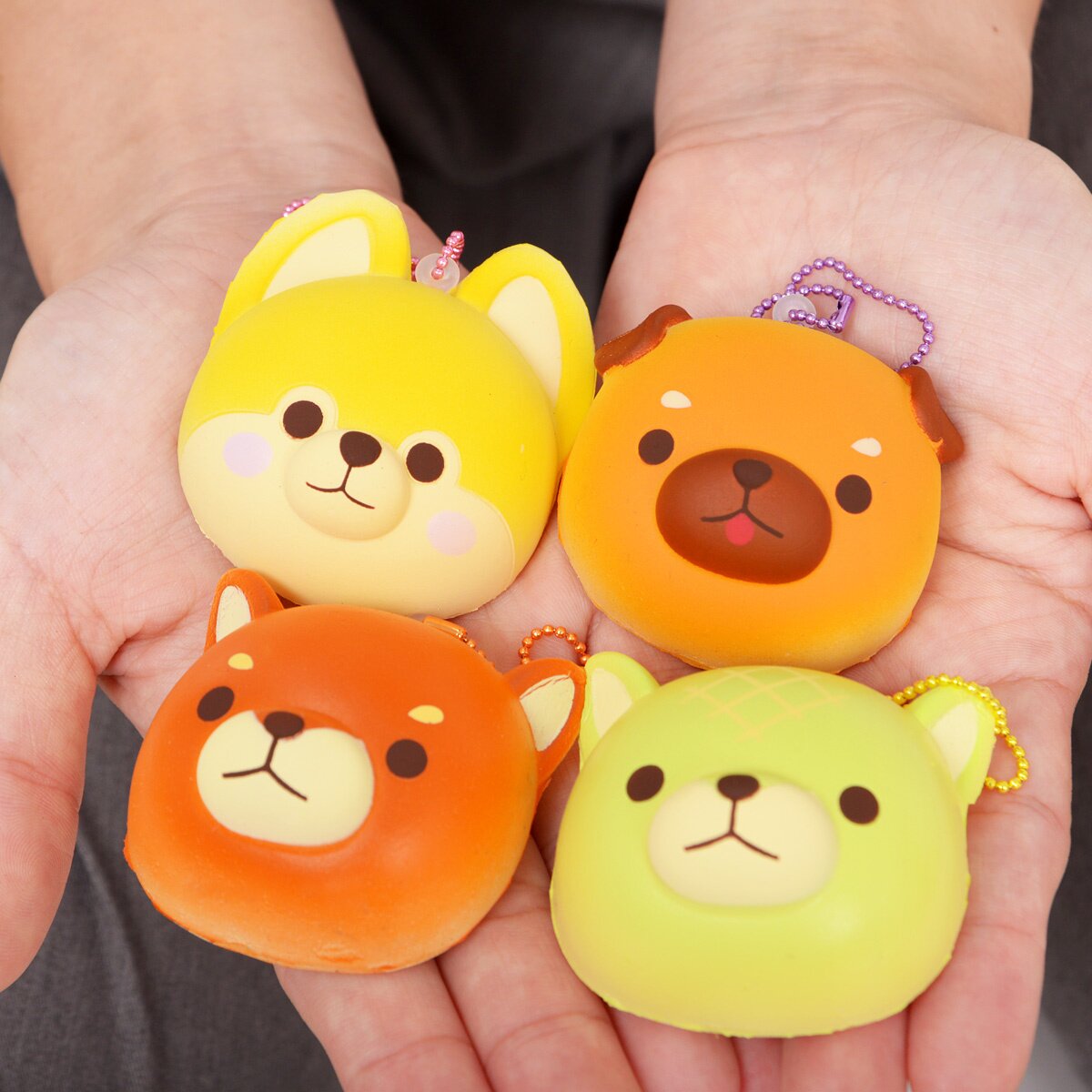 Mameshiba San Kyodai Yakitate Panya-san Fruits Mix Keychain Mascots ...