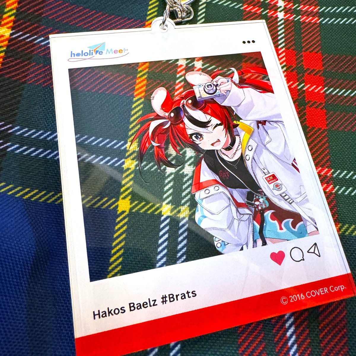 hololive Meet 2024 Social Media Style Acrylic Keychain - Hakos Baelz ...