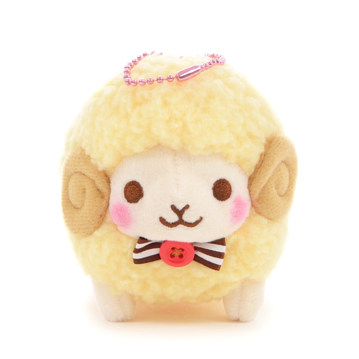 Fuwa-moko Natural Wooly Sheep Ball Chain Plush Collection - Tokyo Otaku ...