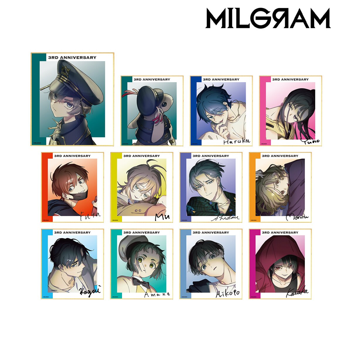 Milgram 3rd Anniversary Ver. Trading Mini Shikishi Board (1-Pack ...