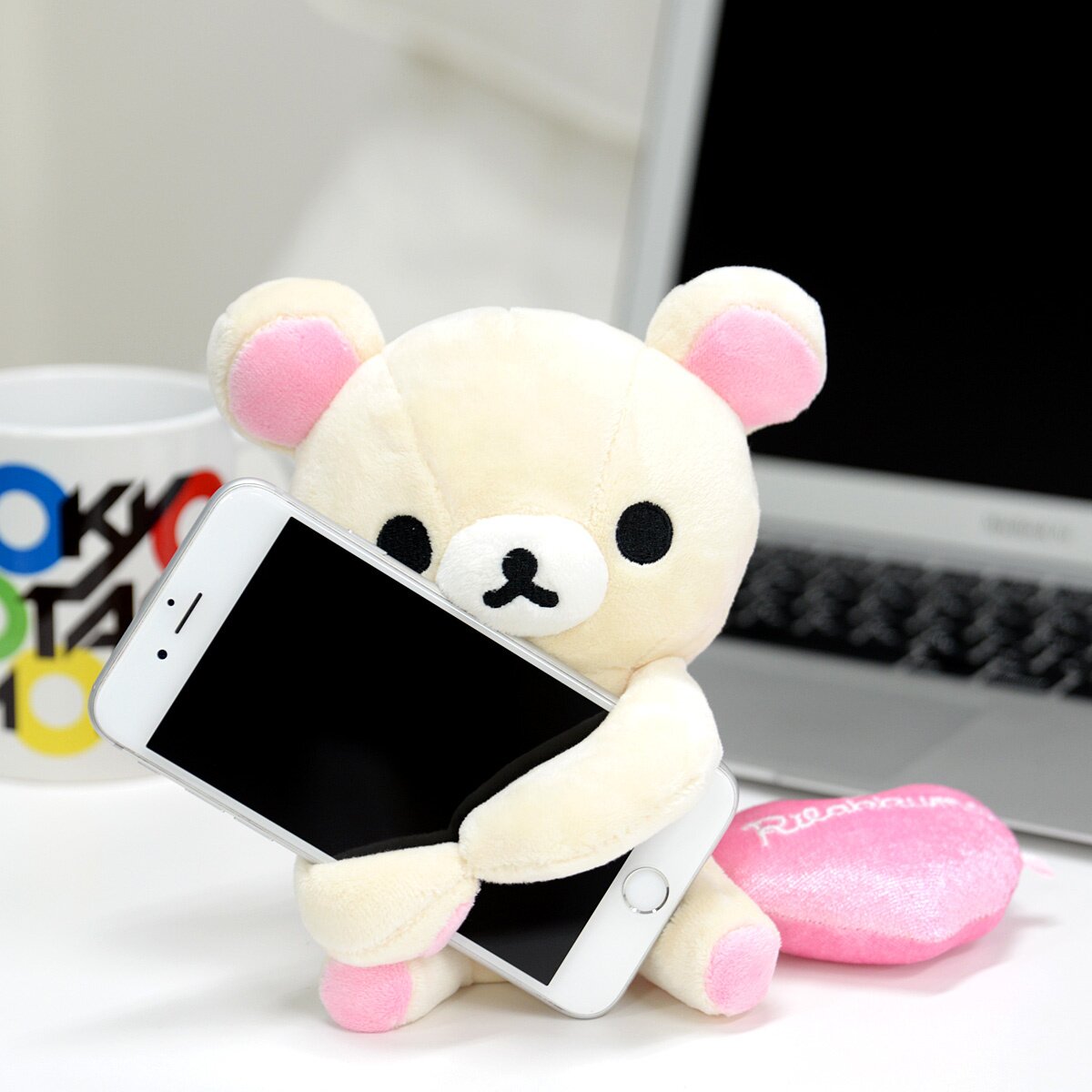 Rilakkuma Desktop Korilakkuma Heart Plush: San-X - Tokyo Otaku Mode (TOM)