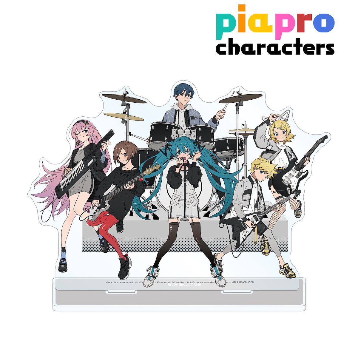 Piapro Characters: Band Ver. Art by tarou2 Big Acrylic Stand Collection ...