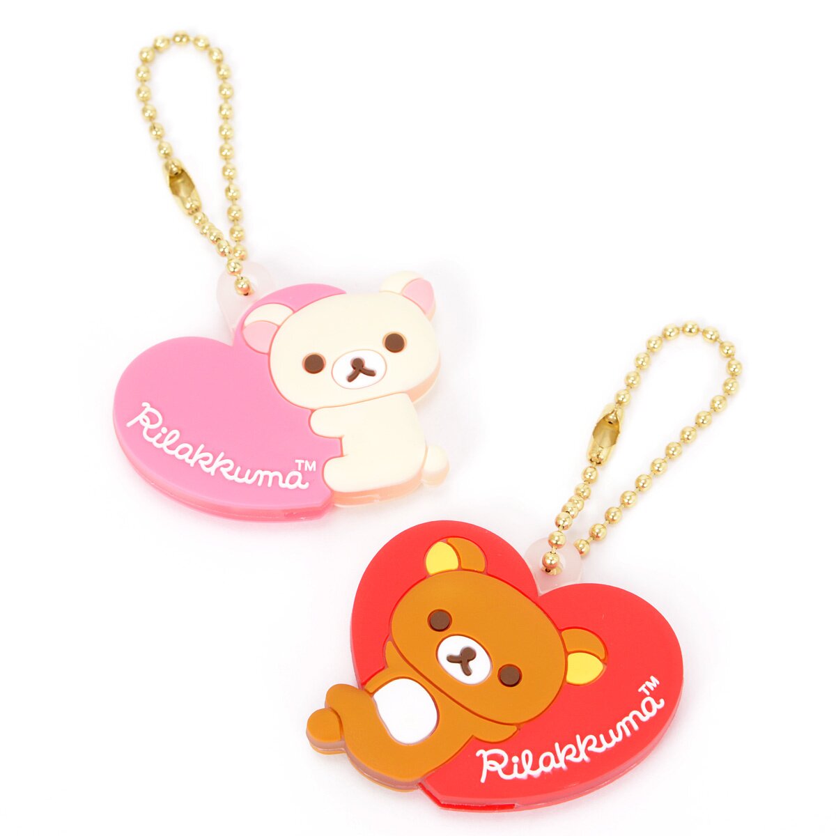 Rilakkuma Heart Key Cover Pair - Rilakkuma & Korilakkuma: San-X - Tokyo ...