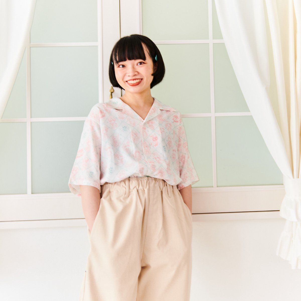 CLAMP 30th Anniversary All-Over Print Open Collar Shirt - Tokyo Otaku ...