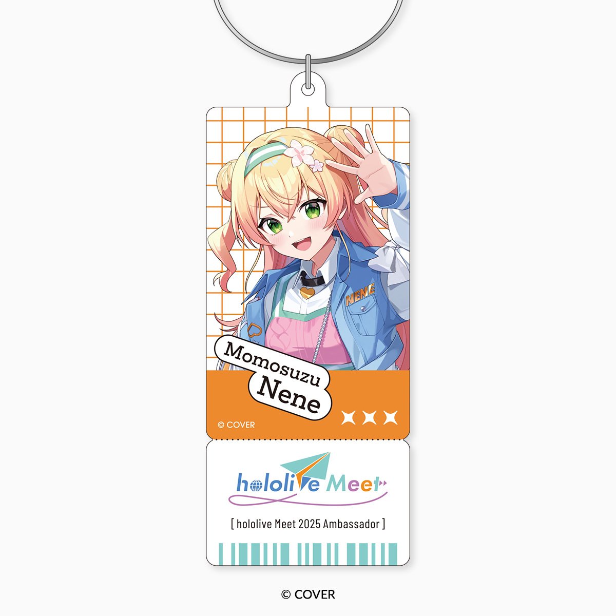 hololive Meet 2025 Acrylic Ticket Keychain - Momosuzu Nene - Tokyo ...