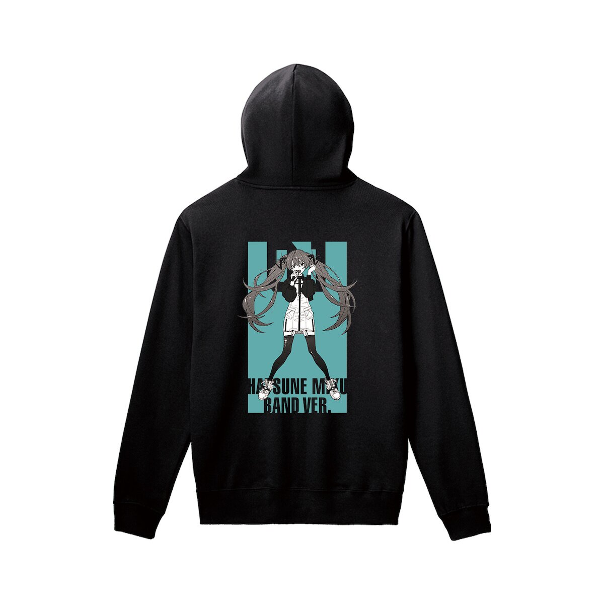 Piapro Characters Hatsune Miku: Band Ver. Art by tarou2 Men's Hoodie ...