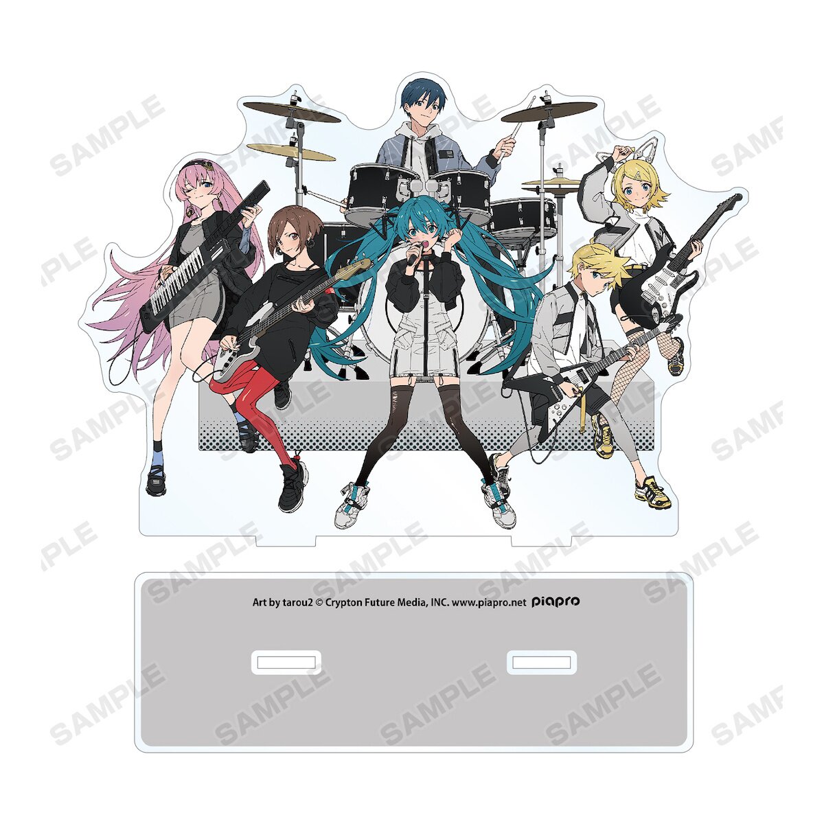 Piapro Characters: Band Ver. Art by tarou2 Big Acrylic Stand Collection ...