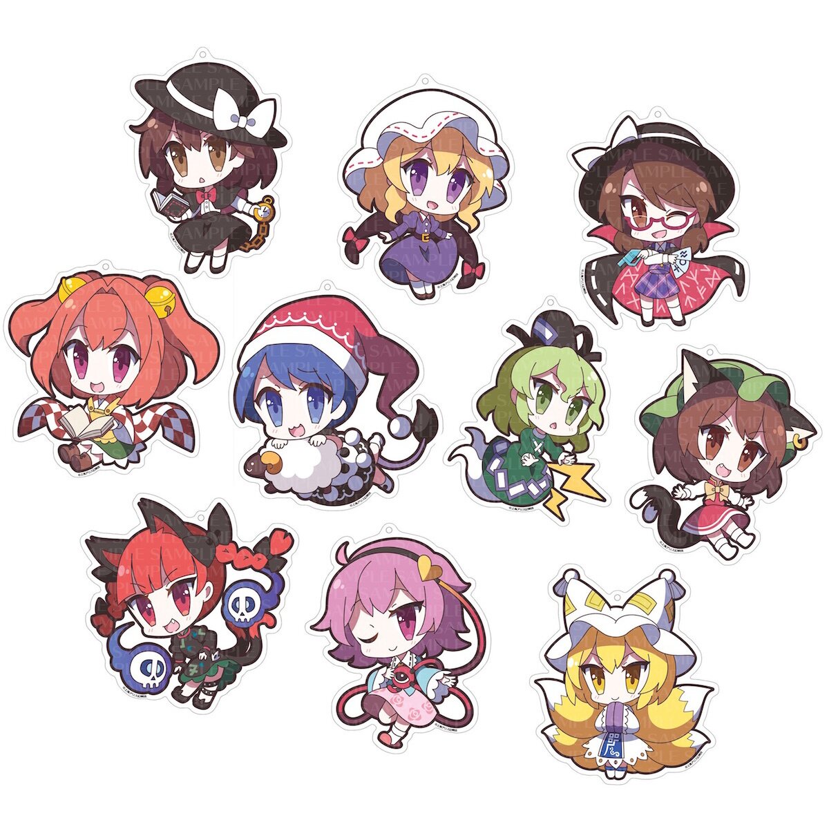 YuruttoTouhou Acrylic Keychain Vol. 2 - Tokyo Otaku Mode (TOM)