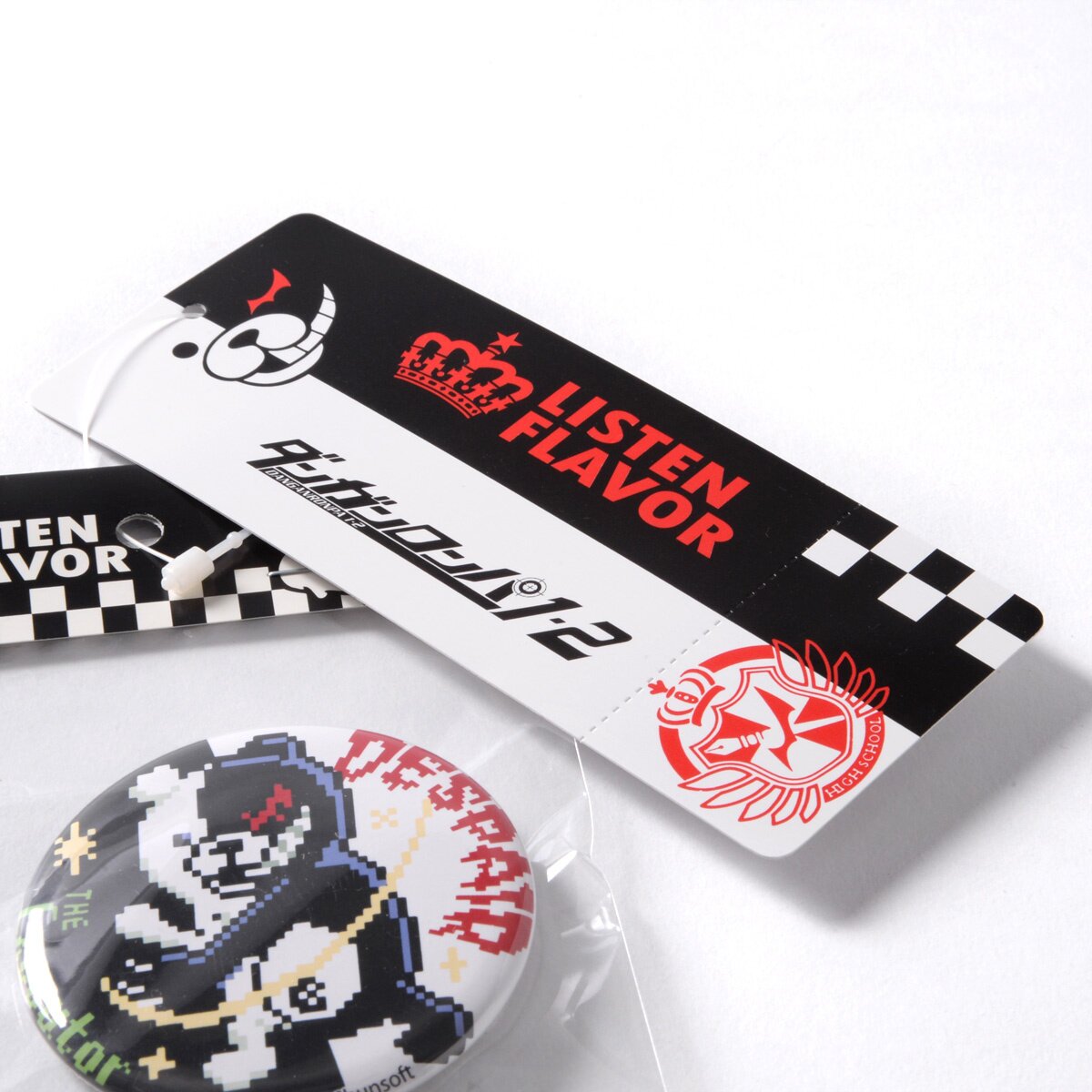LISTEN FLAVOR Danganronpa 8-Bit Monokuma Badge - Tokyo Otaku Mode (TOM)